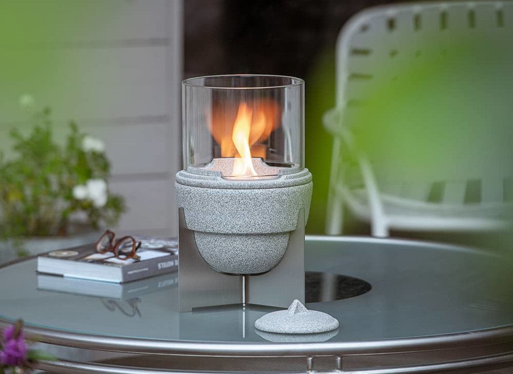 DENK Keramik Schmelzfeuer Outdoor L Granicium mit Lichtglas-Aufsatz ...